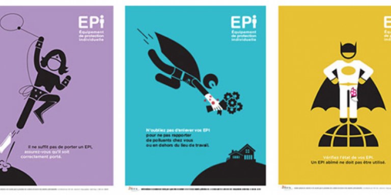 Des affiches de sensibilisation sur l’utilisation des EPI - Stoporisk